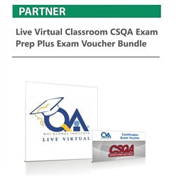 Live Virtual Classroom CSQA Exam Prep plus Exam Voucher Bundle